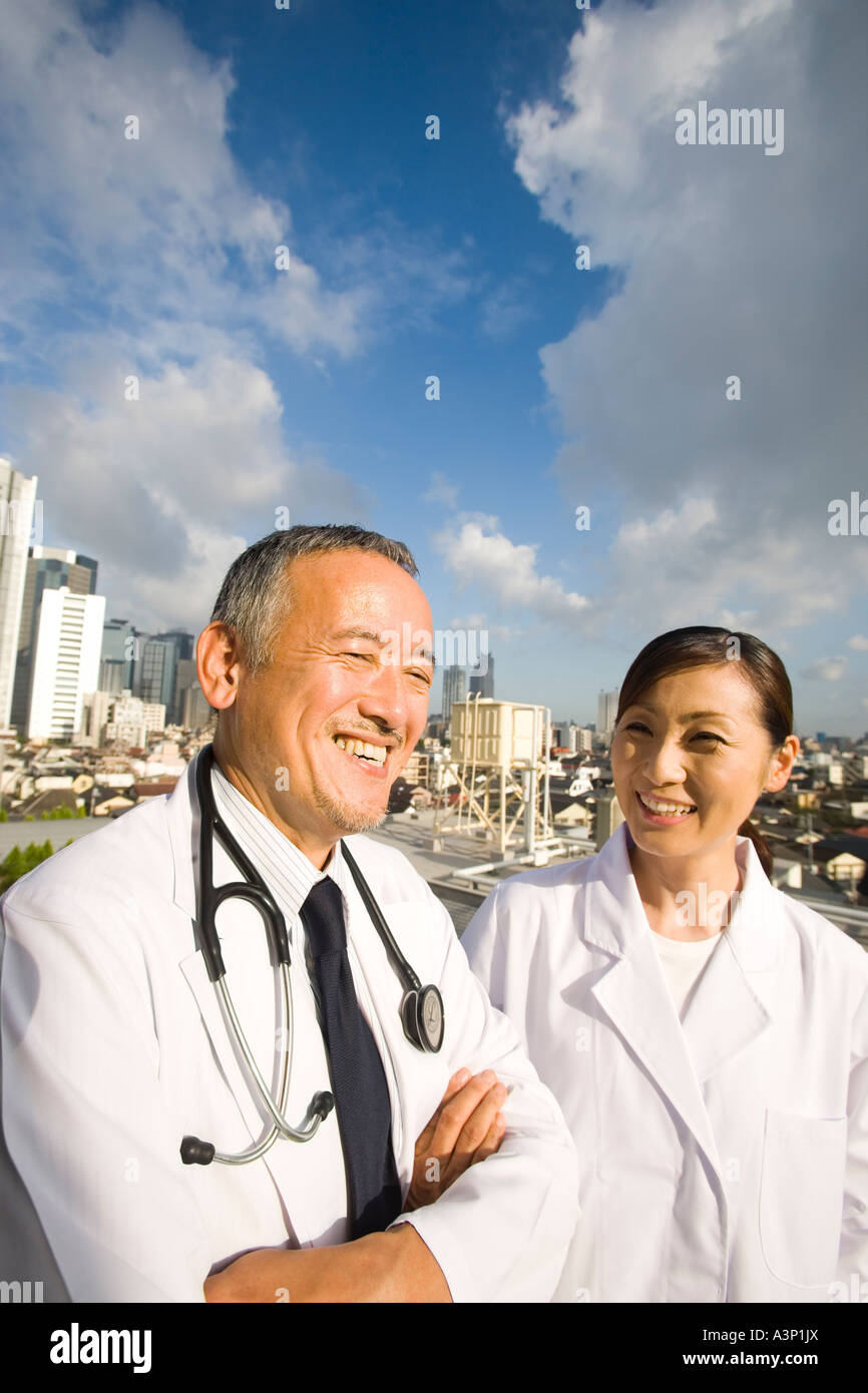 Doctor standing on the roof hi-res stock photography and images - Alamy