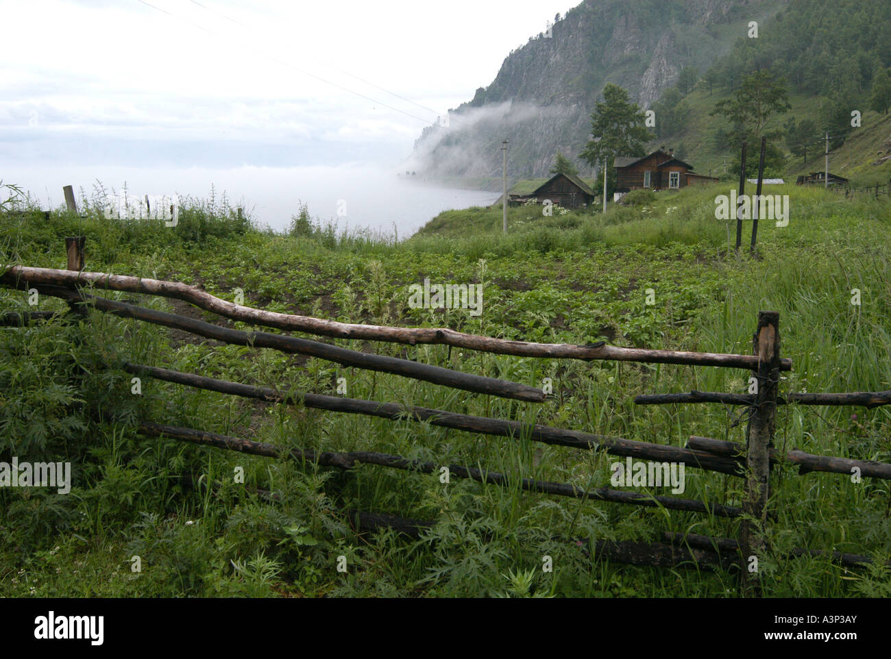 Siberian village of Baklan on Lake Baikal, Russia Stock Photo - Alamy