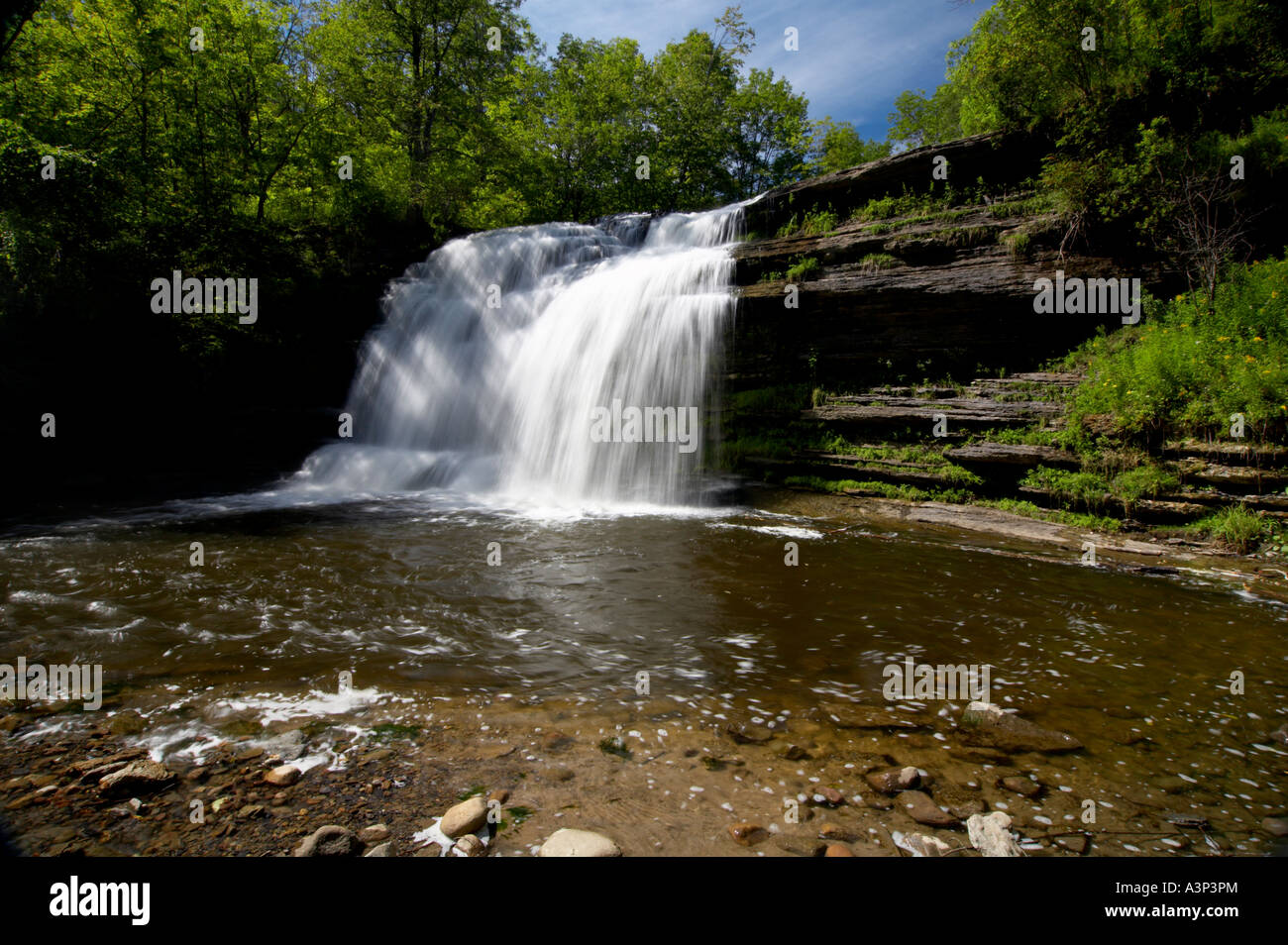 Summer at Pixley Falls in Pixley Falls State Park Boonville New York ...