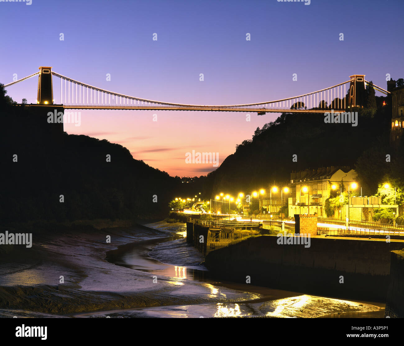Clifton Suspension Bridge Reflections Stock Photos & Clifton Suspension ...