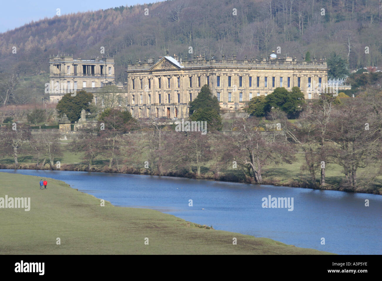 Chatsworth House English Stately Home Peak District Derbyshire England ...