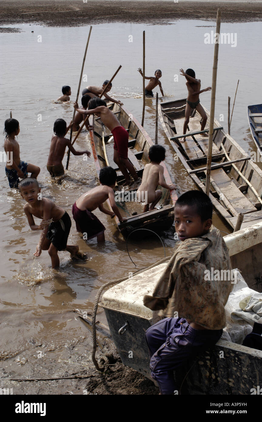 Kids Playing Along River Stock Photos & Kids Playing Along River Stock ...