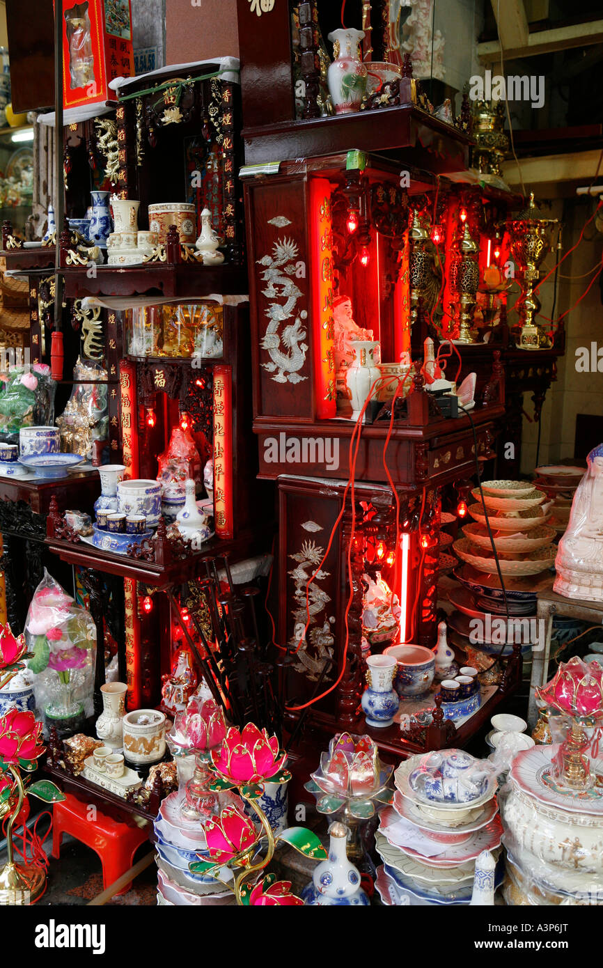 Shop where they sell altars that the Vietnamese use for ancestor ...