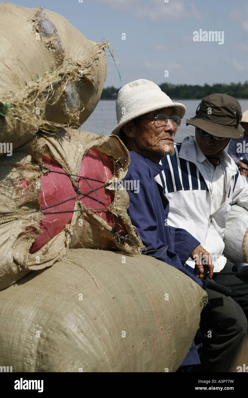 Old man on his motor bike (Vietnam, 2006 Stock Photo - Alamy