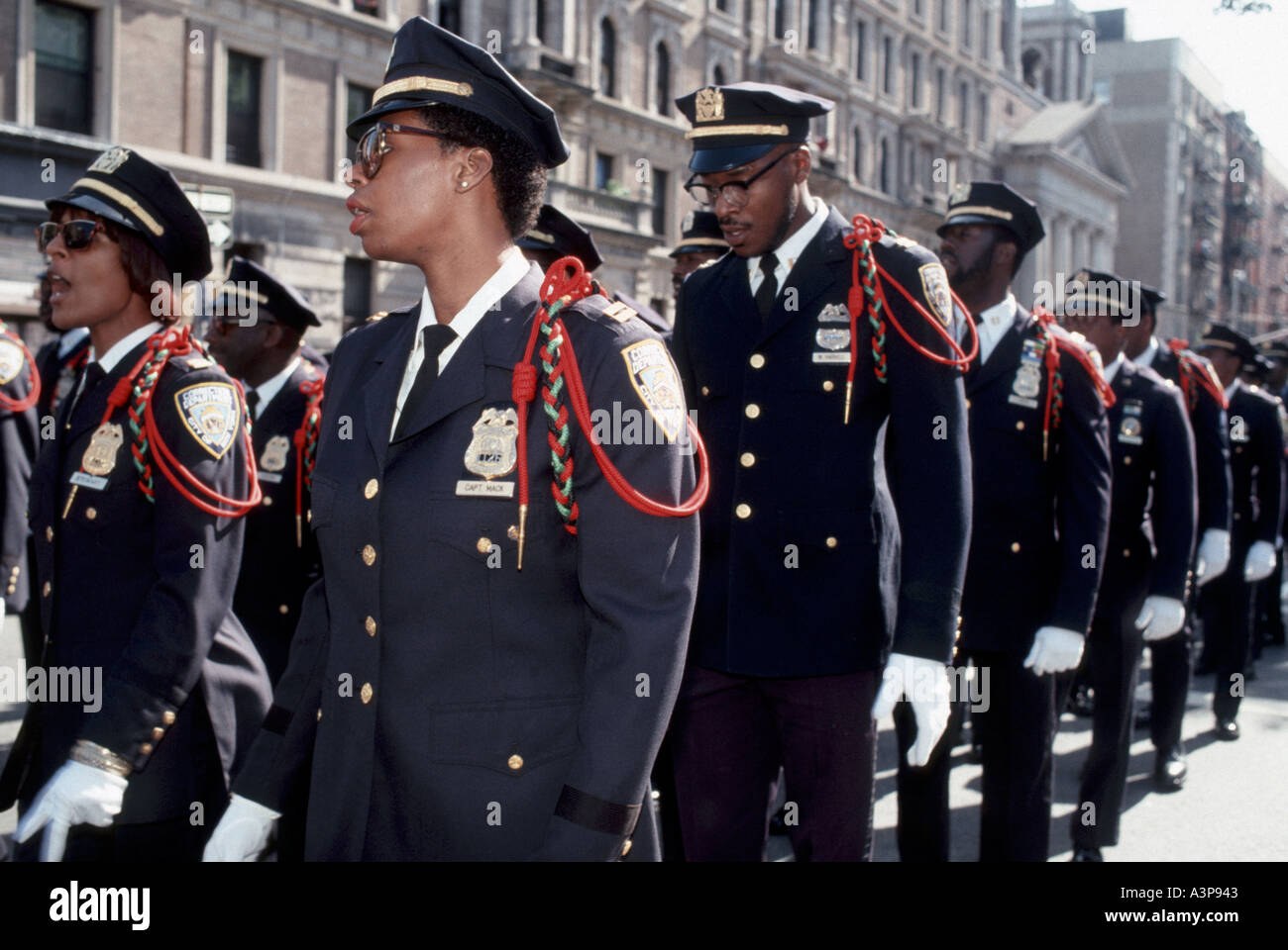 NYPD Police Officers march in African American Day parade in Harlem ...