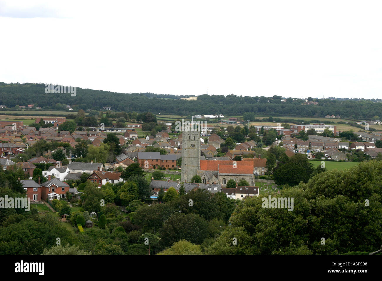 Carisbrooke Town Isle of Wight July 2004 Stock Photo - Alamy