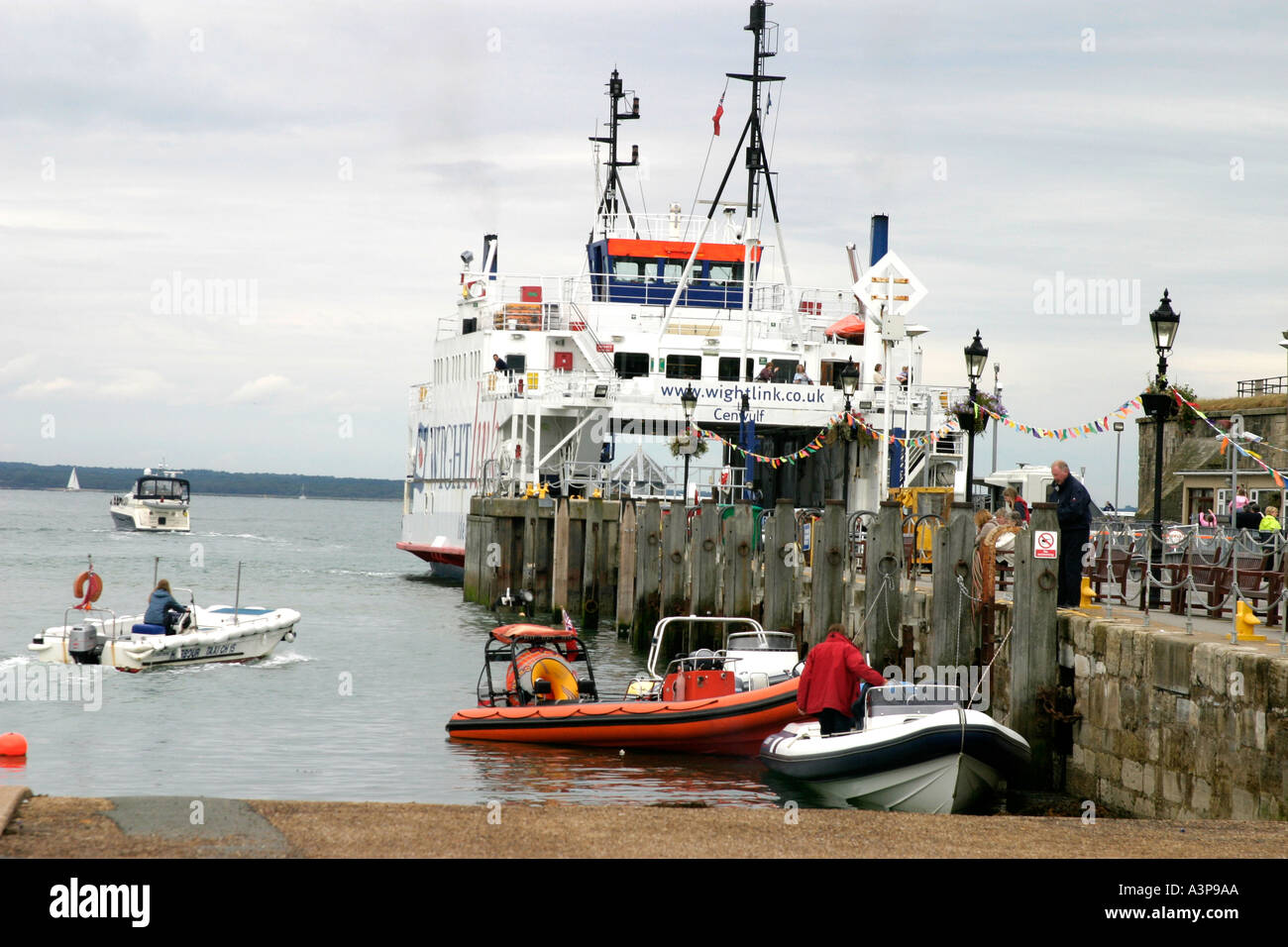 Wightlink Ferry Isle of Wight July 2004 Stock Photo - Alamy