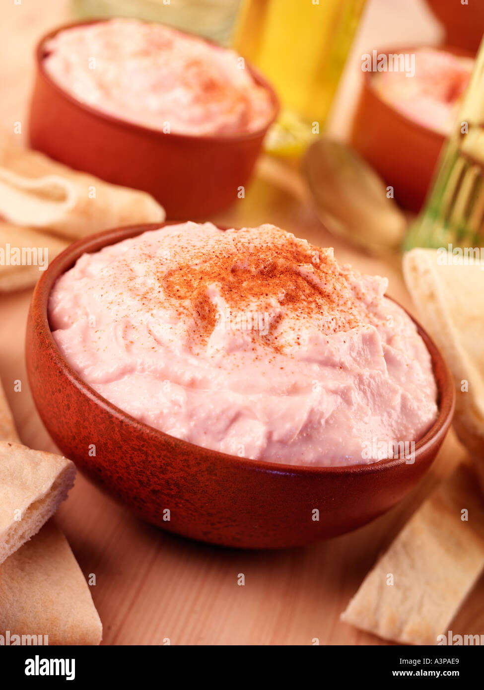 Taramasalata pitta hi-res stock photography and images - Alamy