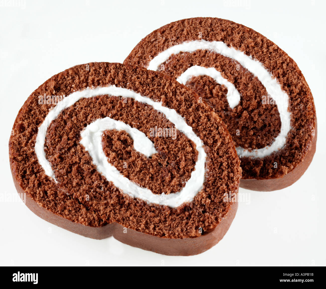 SWISS ROLL SLICES Stock Photo - Alamy