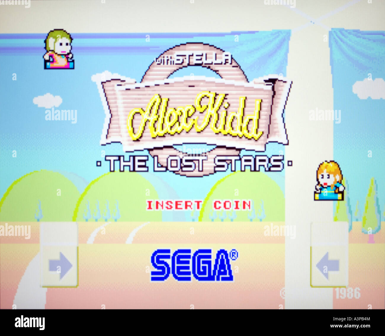 Alex Kidd The Lost Stars Sega vintage arcade videogame screenshot ...