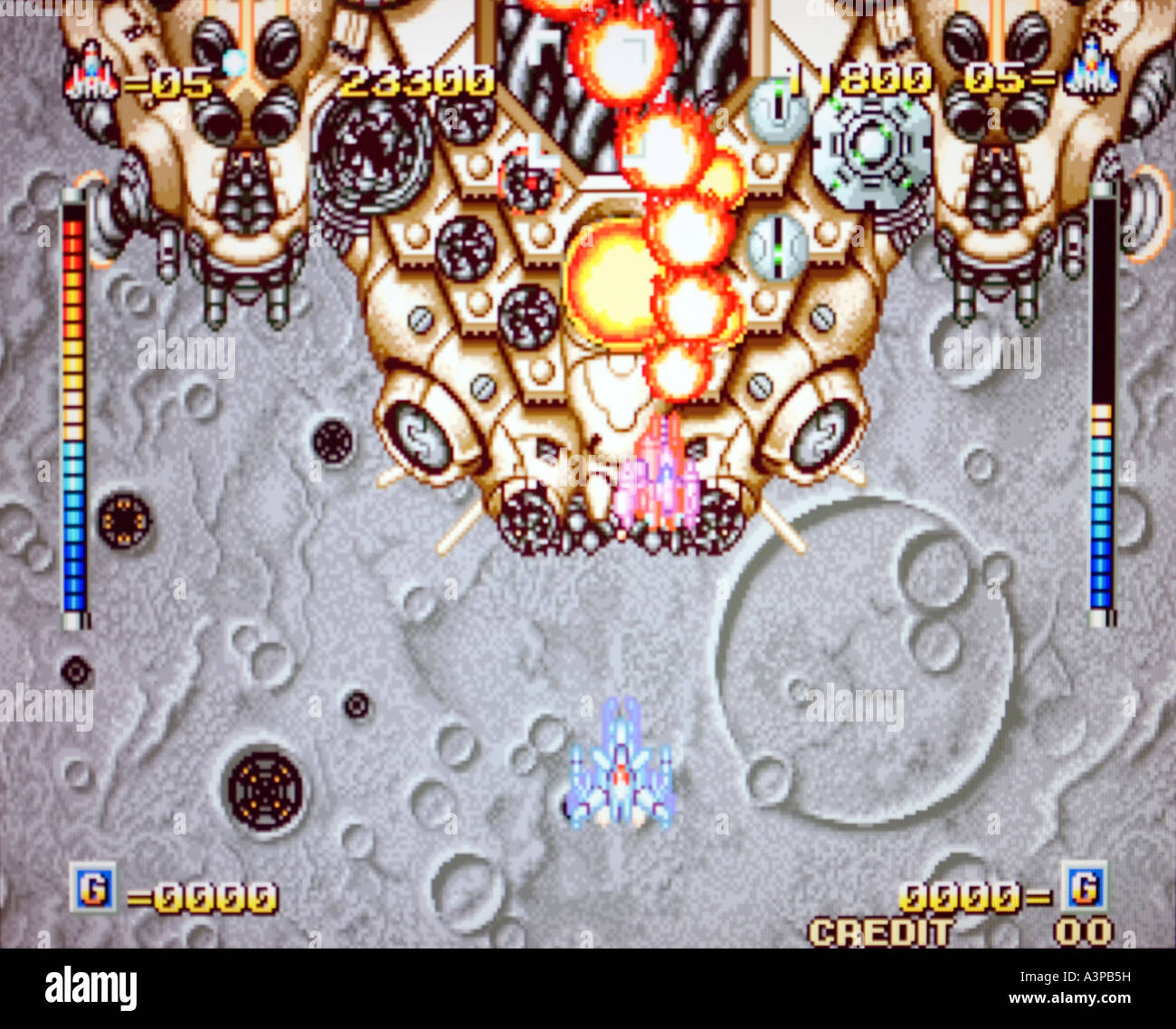 Alpha Mission II 2 SNK Corp 1991 vintage arcade videogame screenshot ...