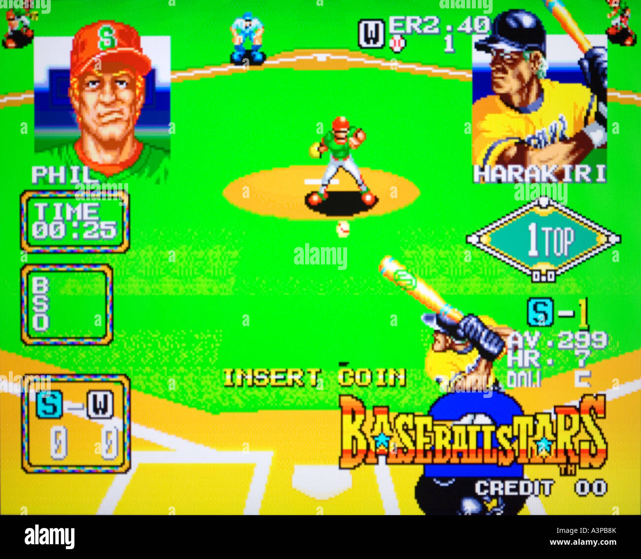 Baseball Stars 2 SNK Corp 1992 vintage arcade videogame screenshot ...