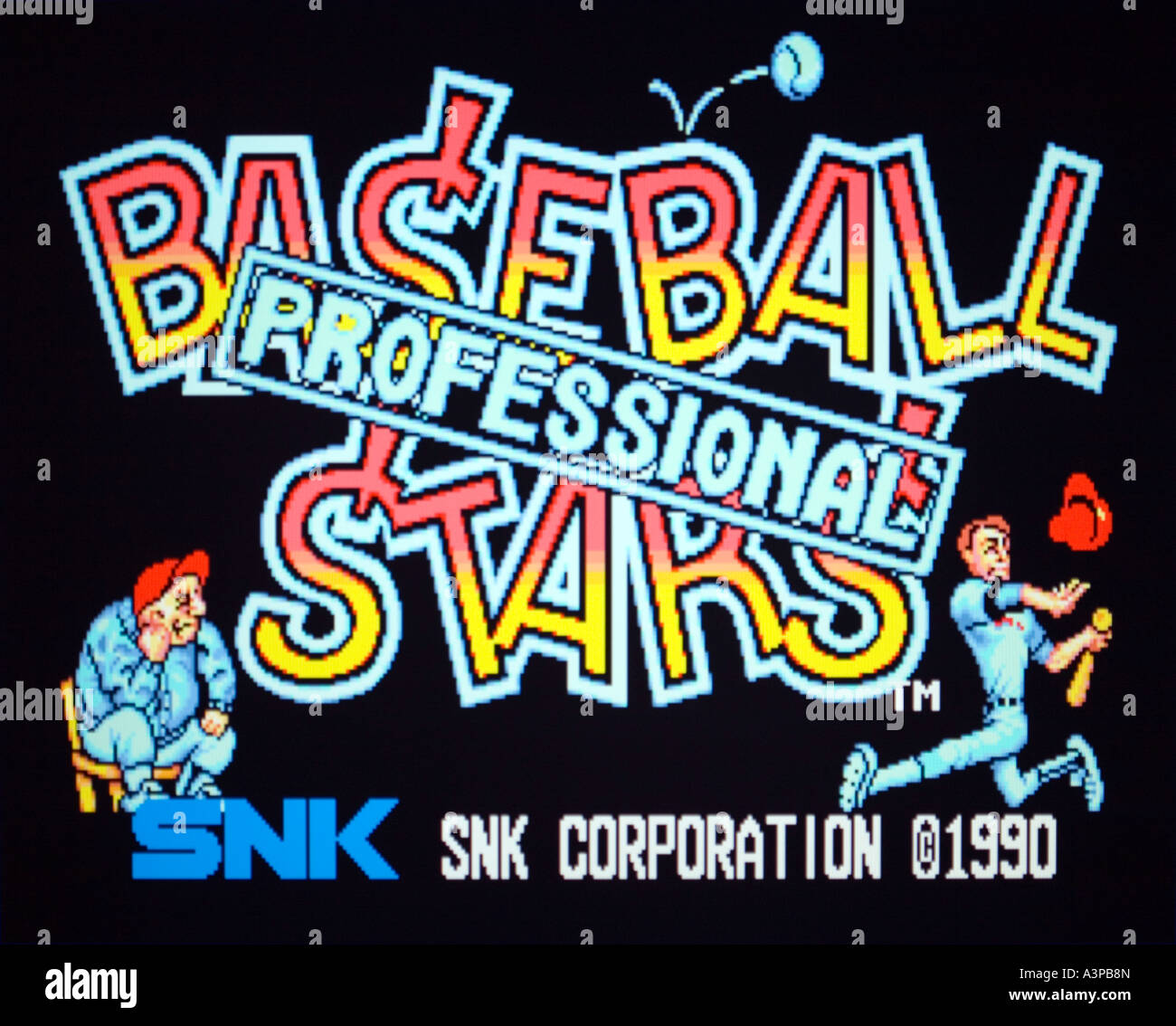 Baseball Stars Professional SNK Corp 1990 vintage arcade videogame ...