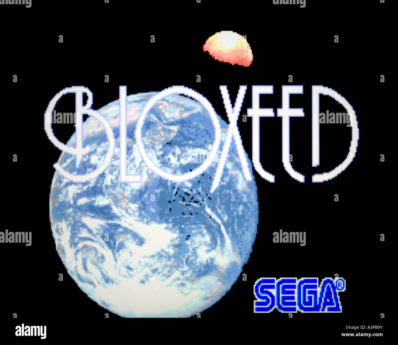 Bloxeed Sega 1990 vintage arcade videogame screenshot EDITORIAL USE ...