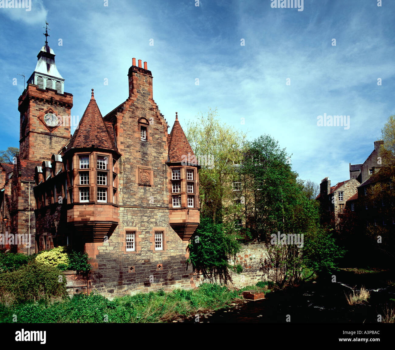 Well Court, Dean Village, Stockbridge, Edinburgh, Scotland Stock Photo ...