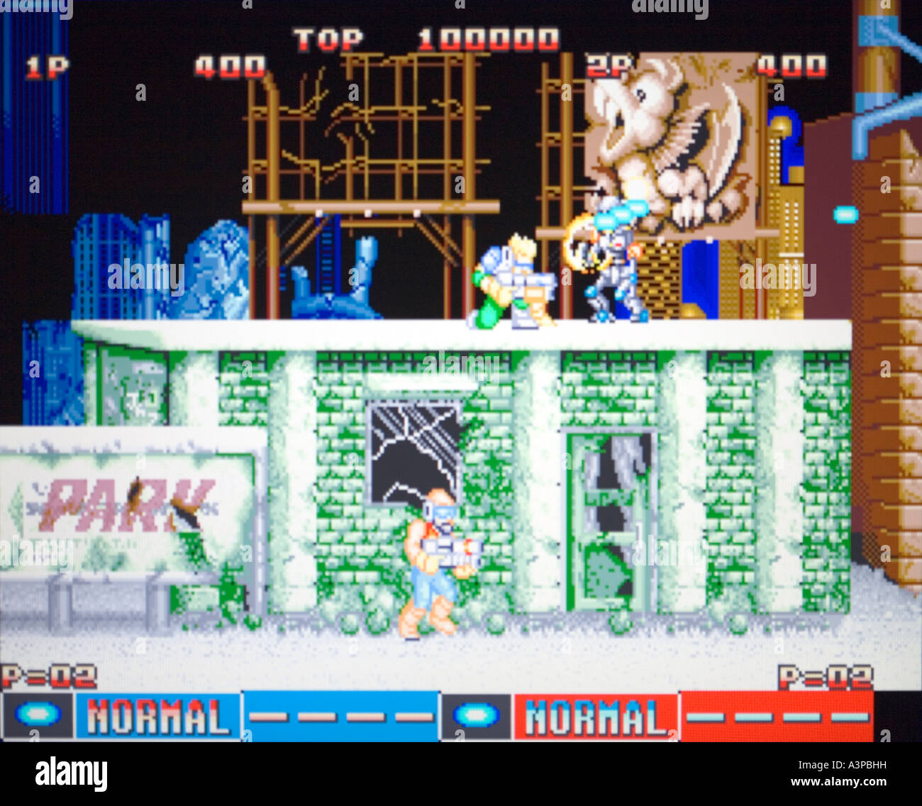 Cyber Lip SNK Corporation 1990 vintage arcade videogame screenshot ...