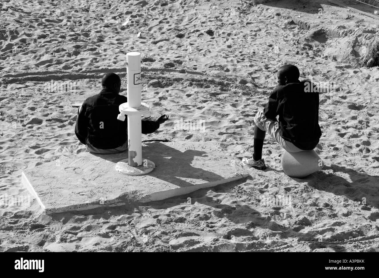 Two African beach peddlars Costa Blanca Spain Stock Photo - Alamy