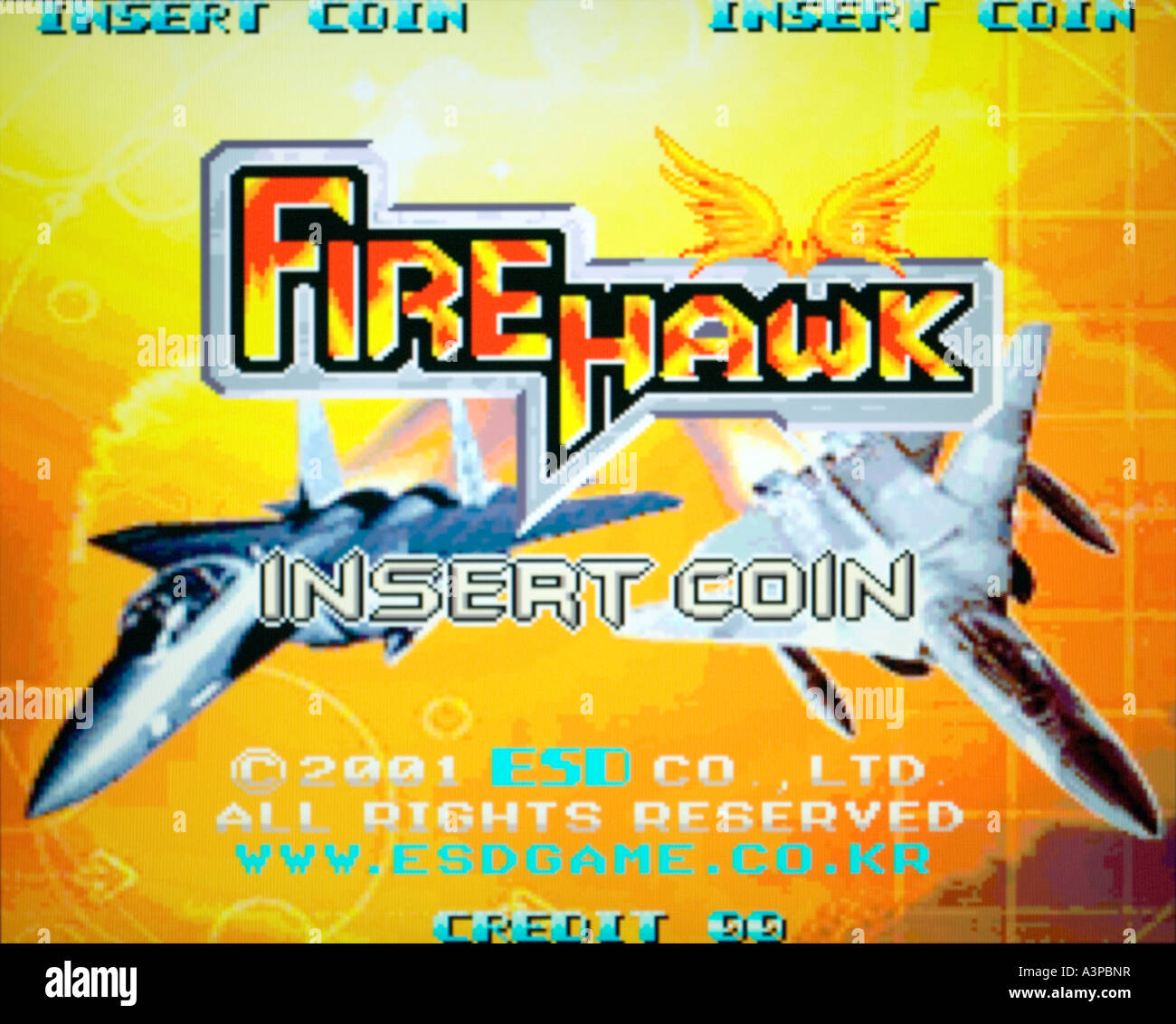Fire Hawk ESD Co Ltd 2001 vintage arcade videogame screenshot EDITORIAL ...