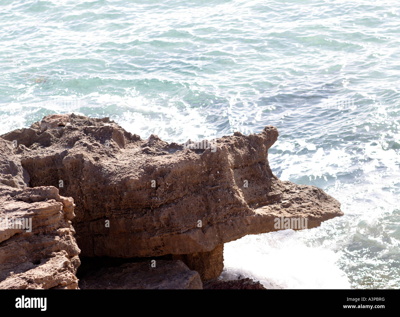 Rock formation on Costa Blanca Spain Stock Photo - Alamy