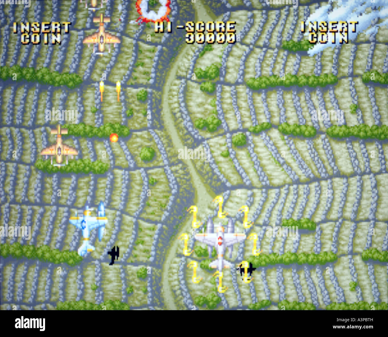 Ghost Pilots SNK Corp 1991 vintage arcade videogame screenshot ...