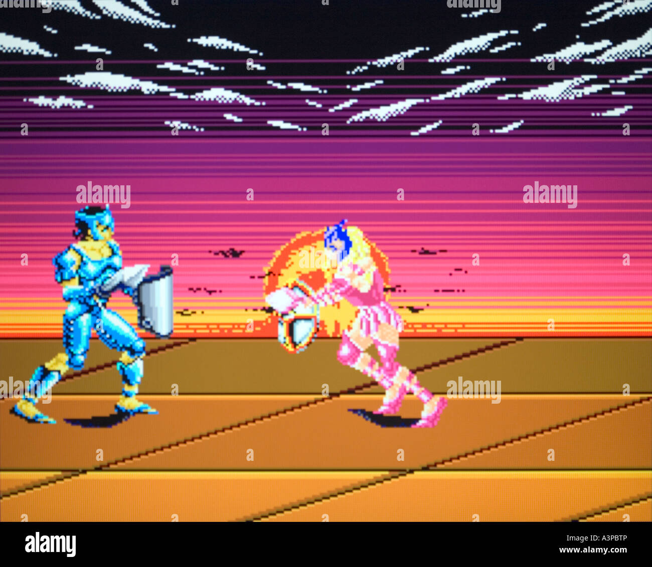 Gladiator Taito Corp 1986 vintage arcade videogame screenshot EDITORIAL ...