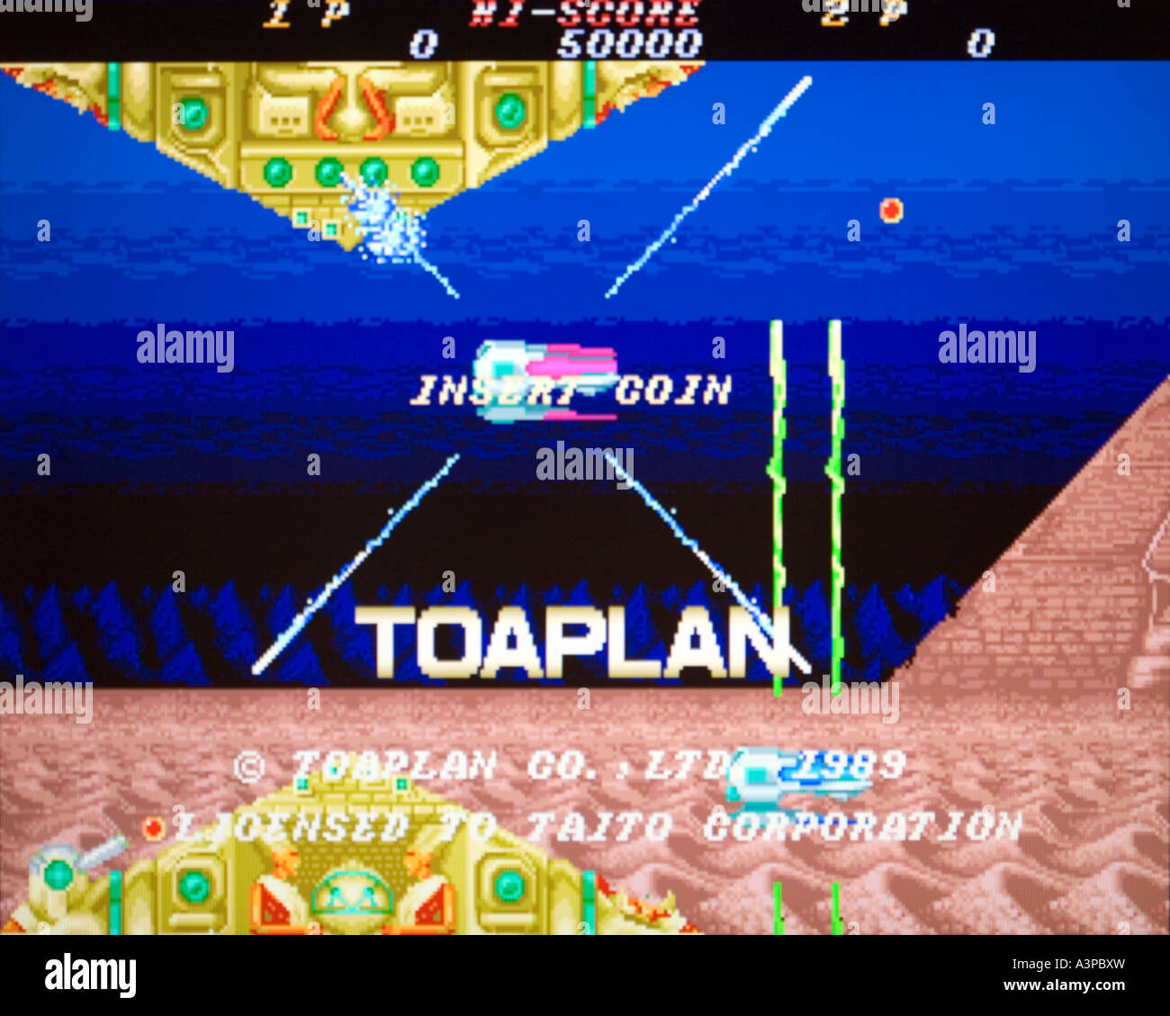 Hellfire Toaplan Co Ltd Taito Corp 1989 vintage arcade videogame ...