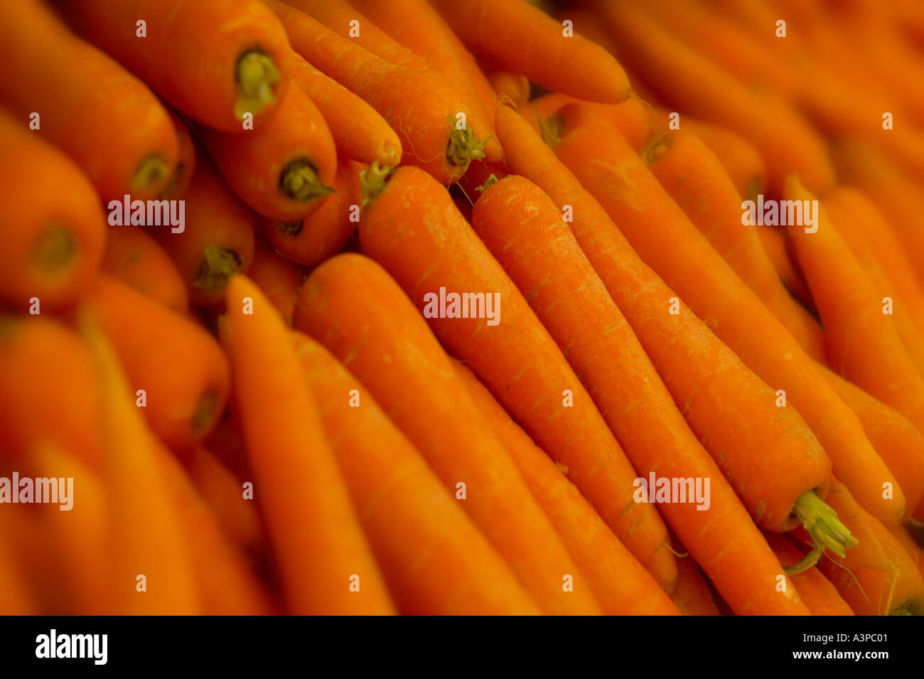 FRESH CARROTS ON SUPERMARKET SHELF DISPLAY Stock Photo - Alamy