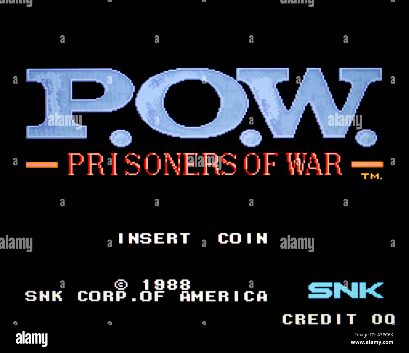 P O W Prisoners of War POW SNK Corp 1988 vintage arcade videogame ...