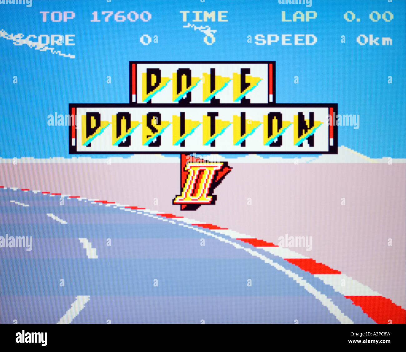 Pole Position II 2 Atari 1983 vintage arcade videogame screenshot ...