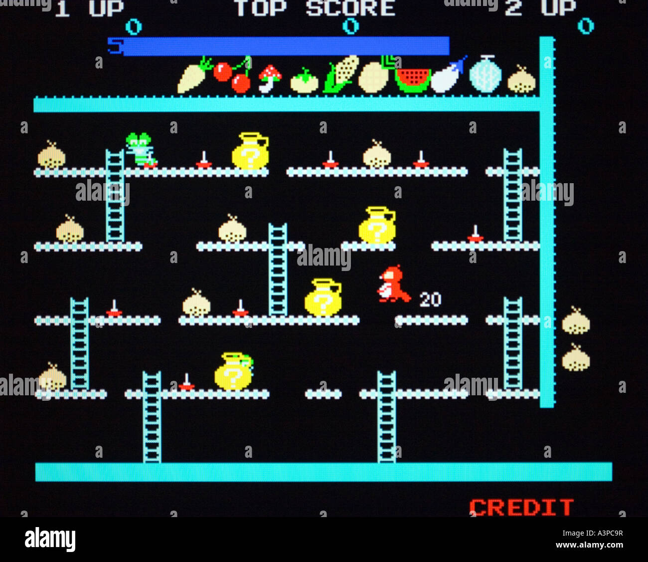 Ponpoko Sigma Ent Inc Venture Line 1982 vintage arcade videogame ...