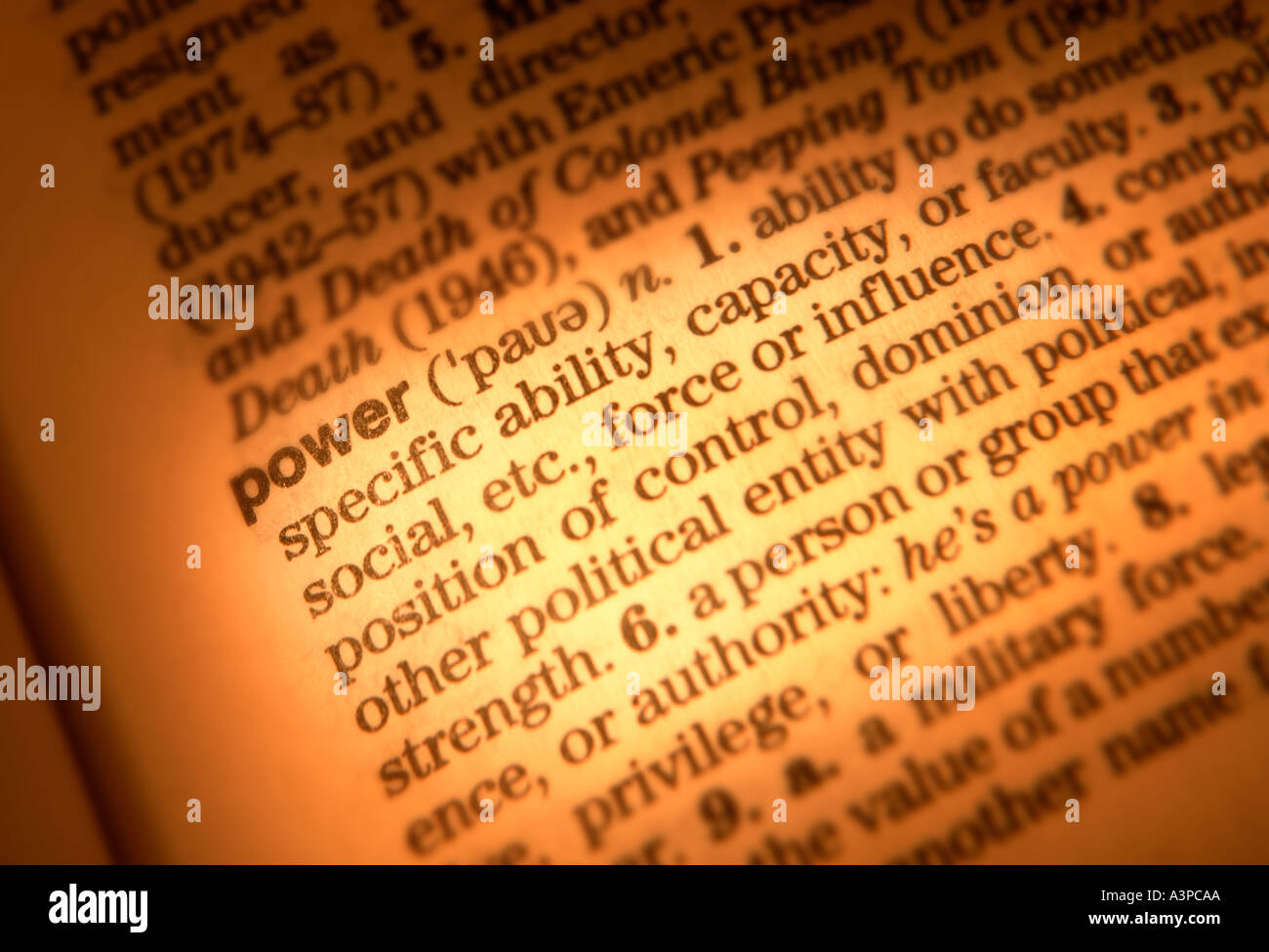 Power word hi-res stock photography and images - Alamy
