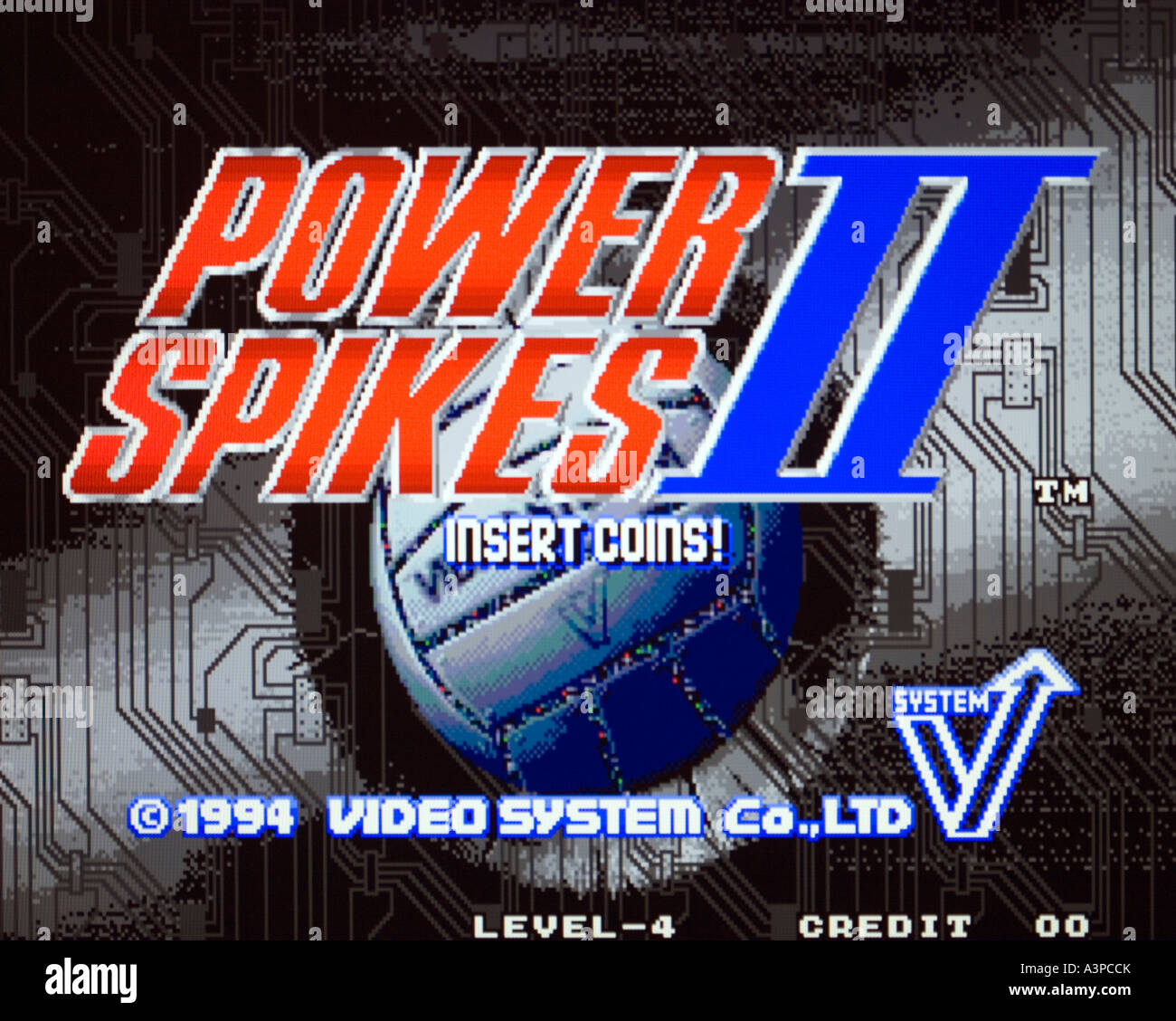 Power Spikes II 2 Video System Co ltd 1994 vintage arcade videogame ...