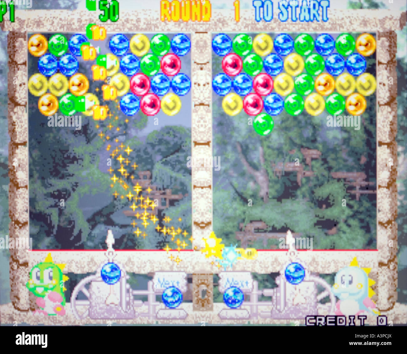 Puzzle Bobble 4 Taito Corp 1997 vintage arcade videogame screenshot ...