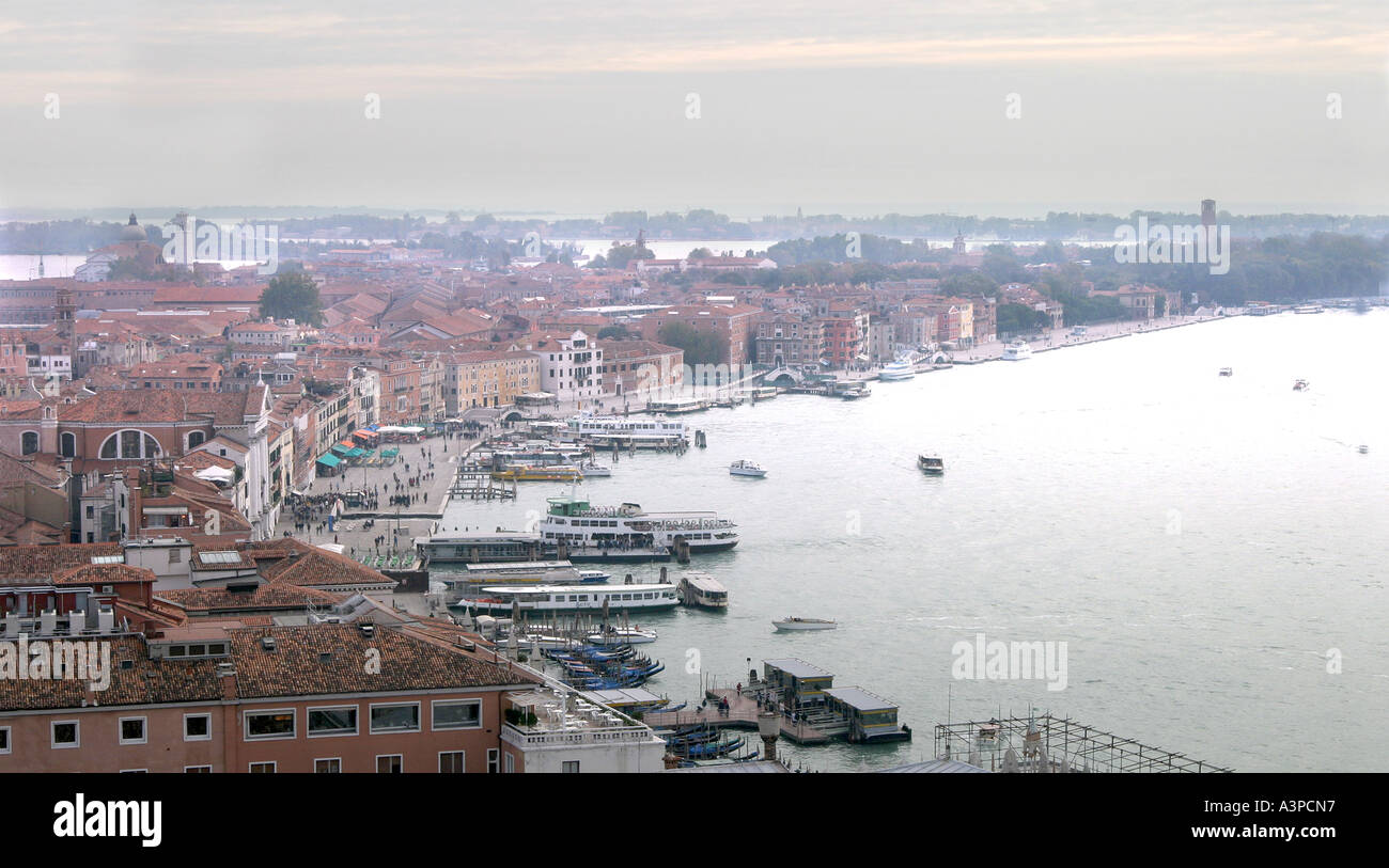 Venice harbour, Italy, view from above Stock Photo - Alamy