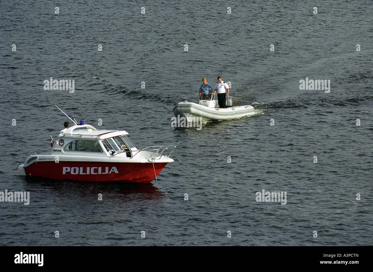 Water police, Latvia Stock Photo - Alamy