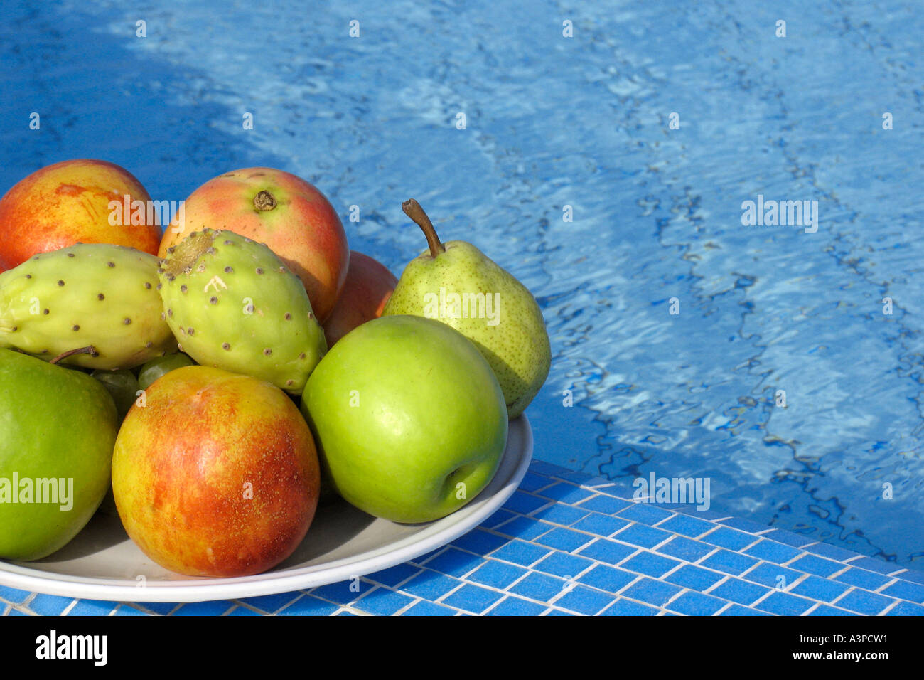 fruit by the pool Stock Photo - Alamy