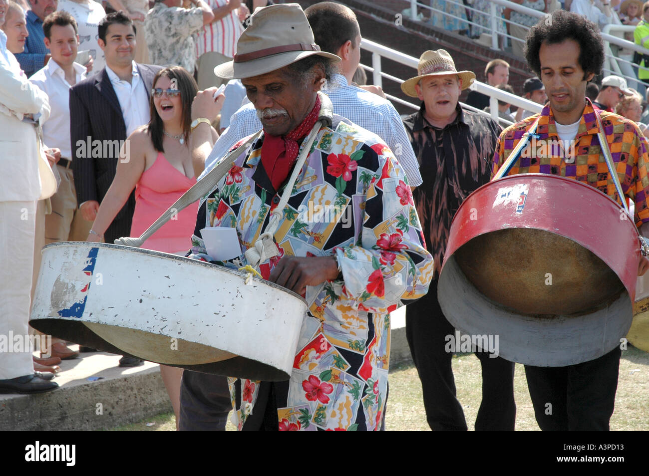 Steel Band playing Stock Photo - Alamy