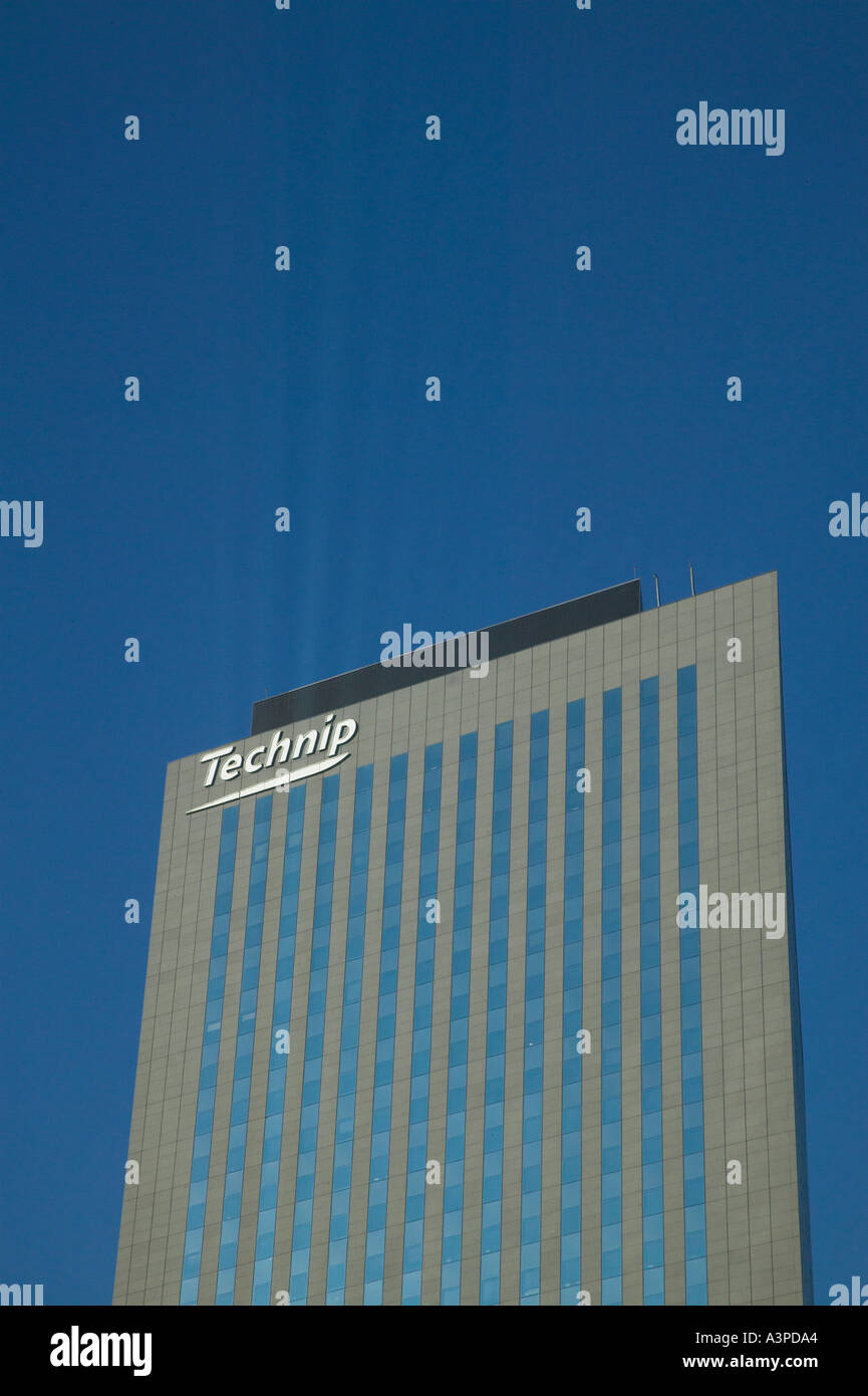 Technip building at the La Defense business center outside Paris France ...