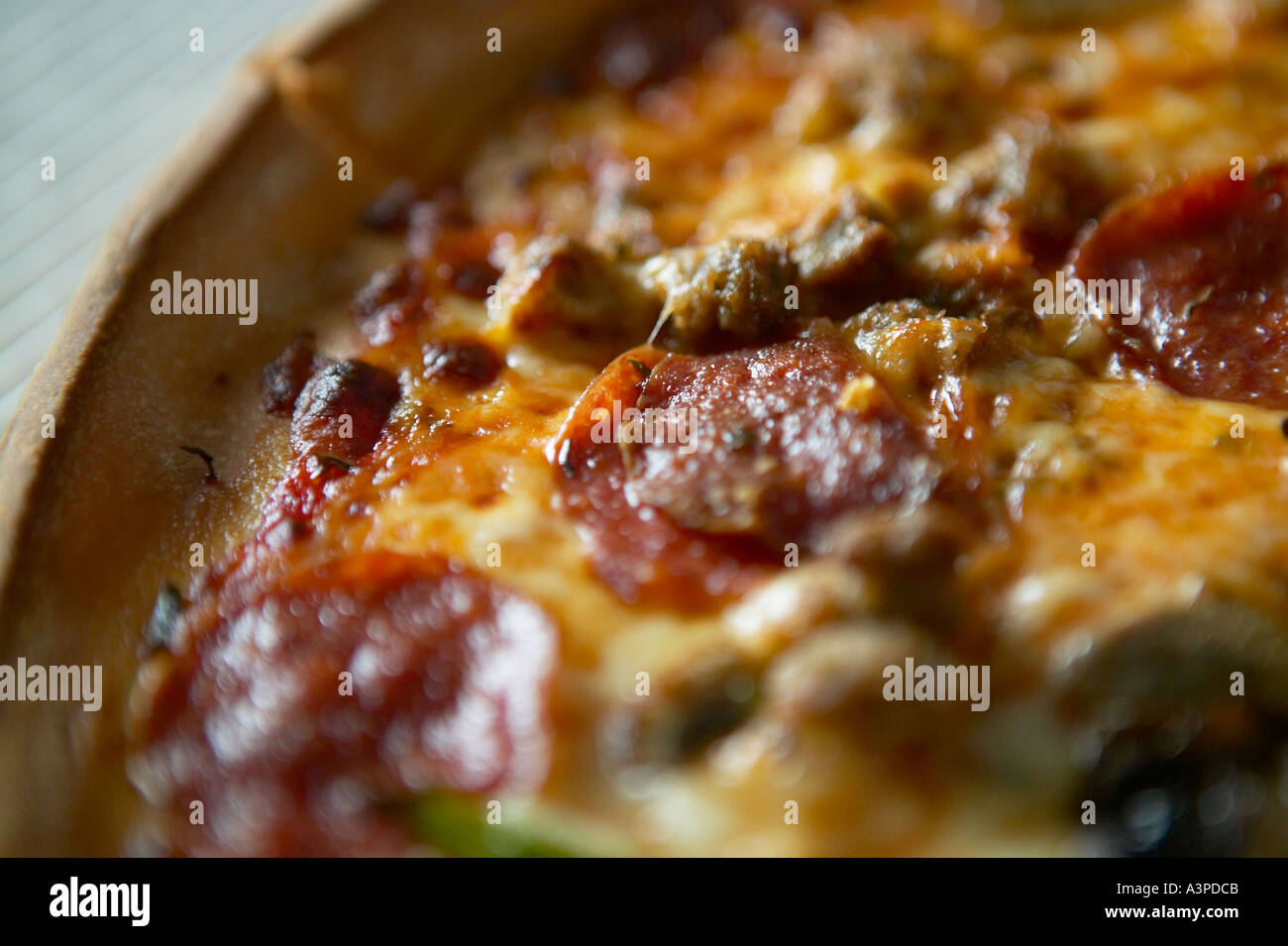 pizza toppings and crust Stock Photo - Alamy