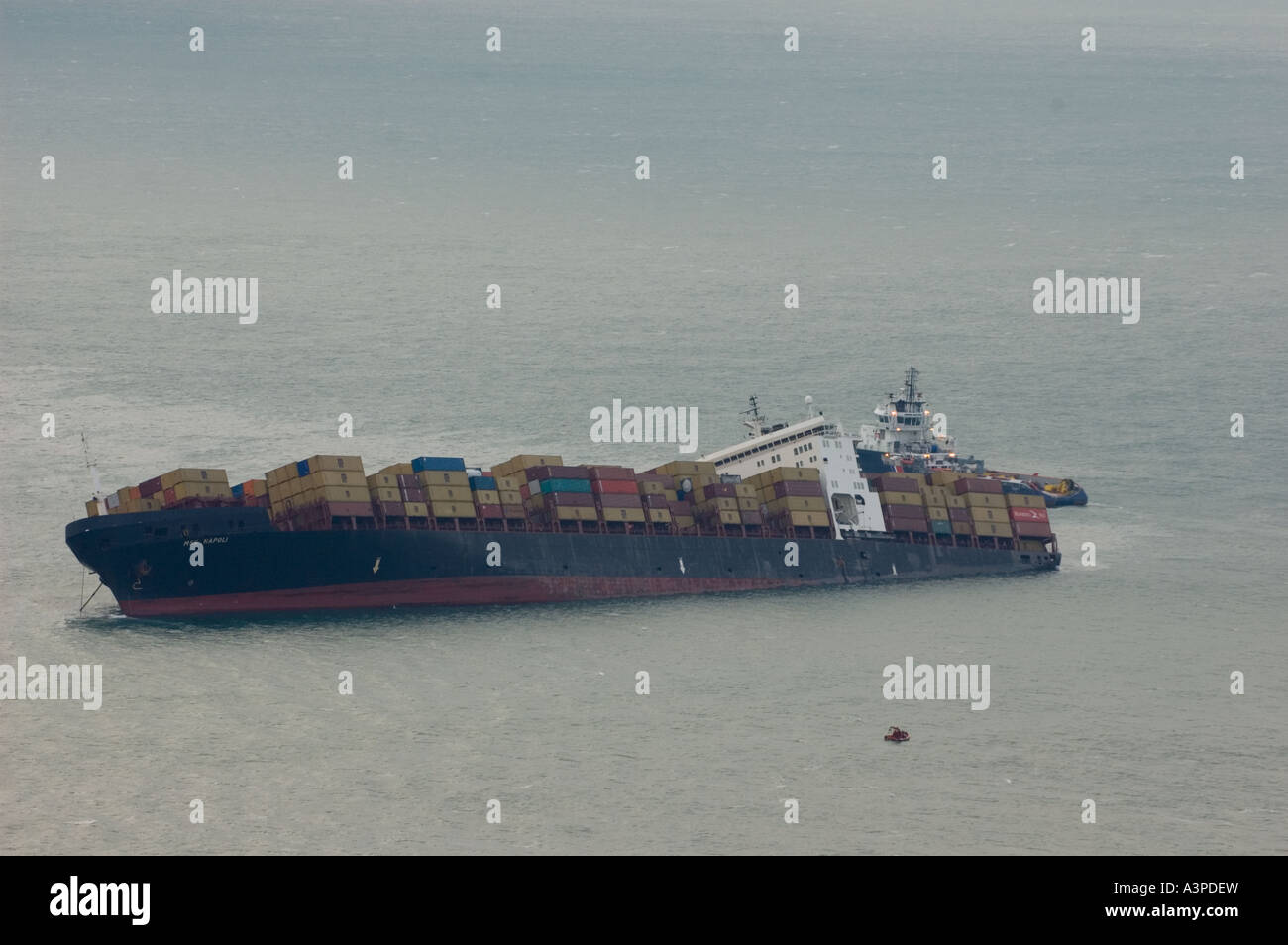 MSC Napoli beached off the south devon coast Stock Photo - Alamy