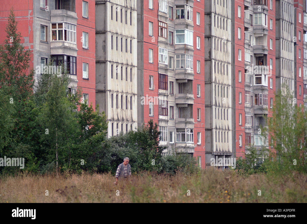 A run-down block of flats in Klaipeda, Lithuania Stock Photo - Alamy