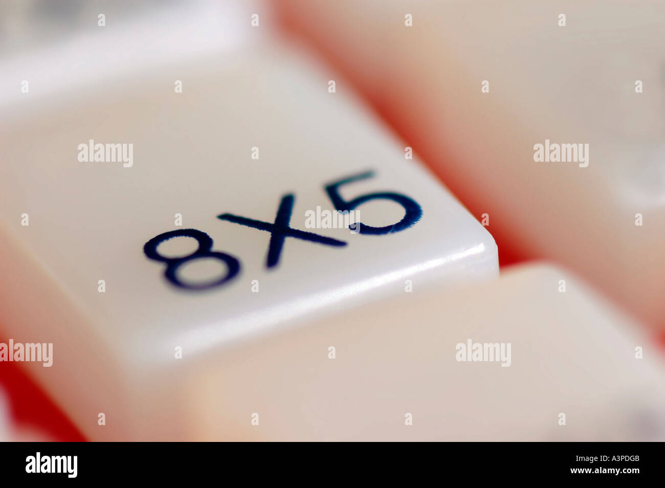 Times Learning Numbers 8 5 eight five Stock Photo - Alamy