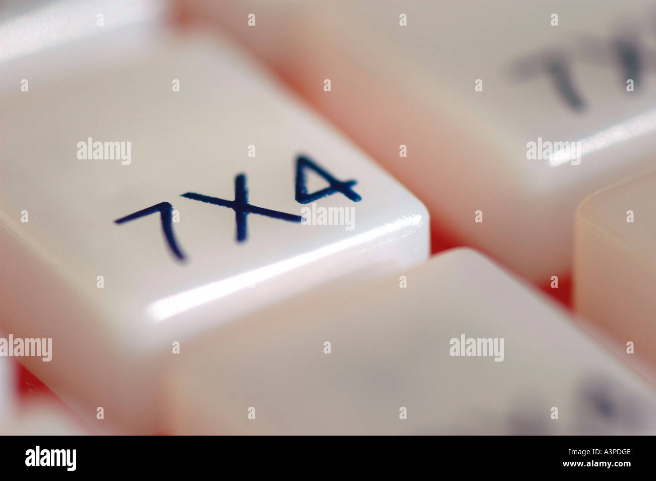 Times Learning Numbers 7 4 seven four Stock Photo - Alamy