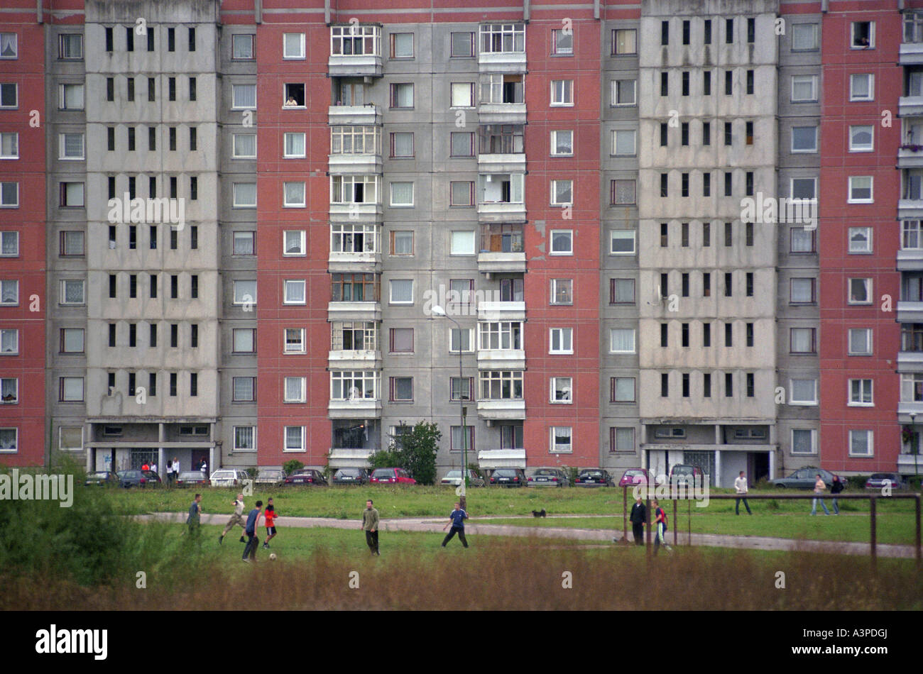 A run-down block of flats in Klaipeda, Lithuania Stock Photo - Alamy