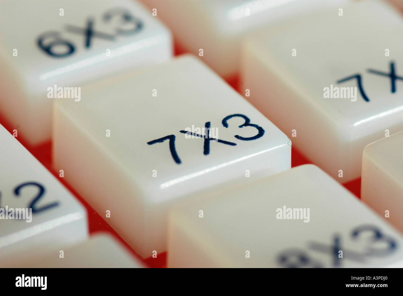 Times Learning Numbers 7 3 three seven Stock Photo - Alamy