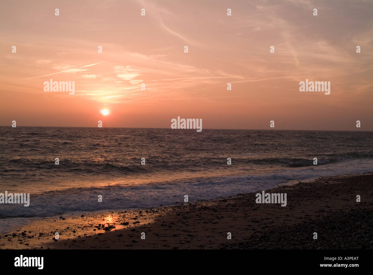 Sunrise at Hemsby Stock Photo - Alamy