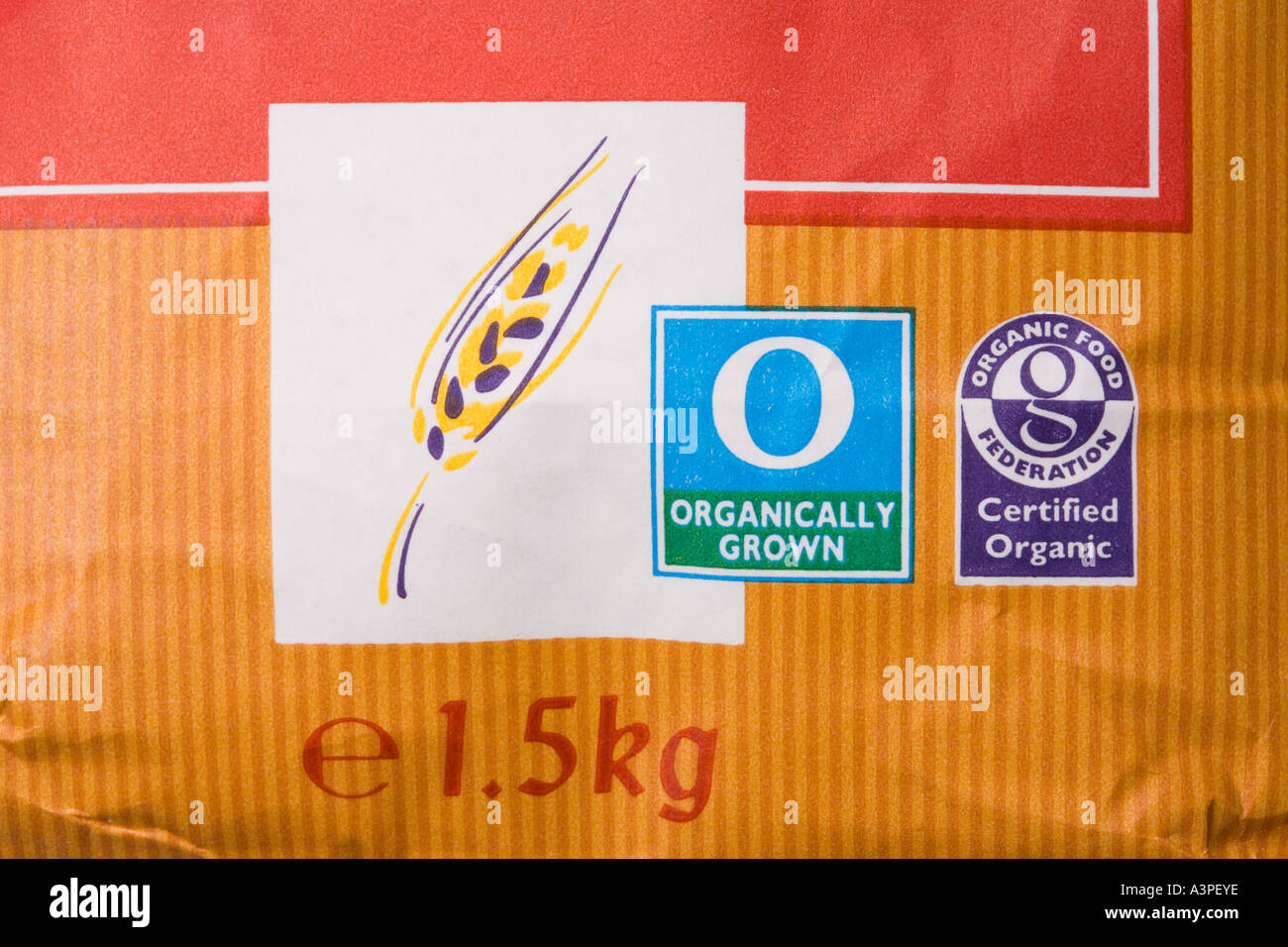 Organically grown label closeup hi-res stock photography and images - Alamy