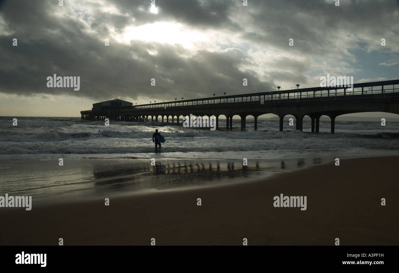 Boscombe Pier, Bournemouth, Dorset, England, UK. Taken Jan 2007 Stock ...