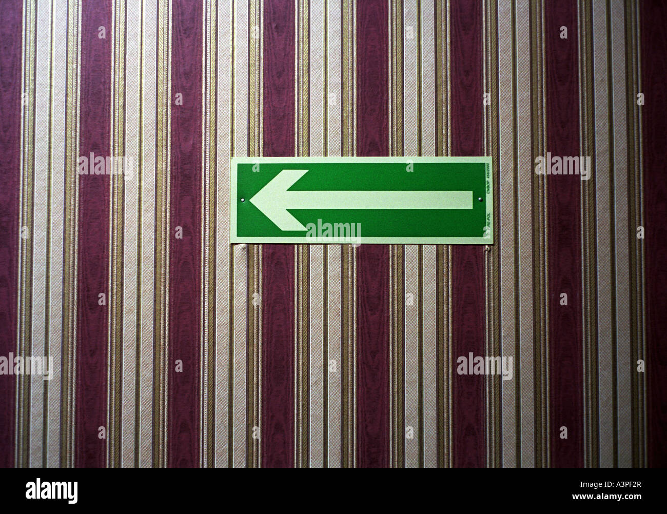 A directional arrow on a wall, Poland Stock Photo - Alamy