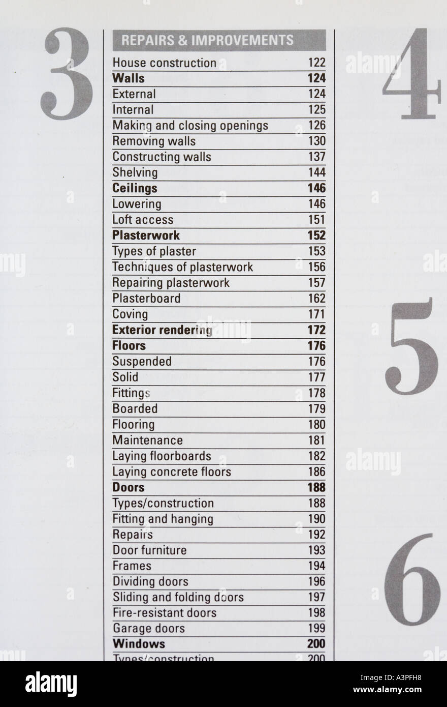 Contents page hi-res stock photography and images - Alamy